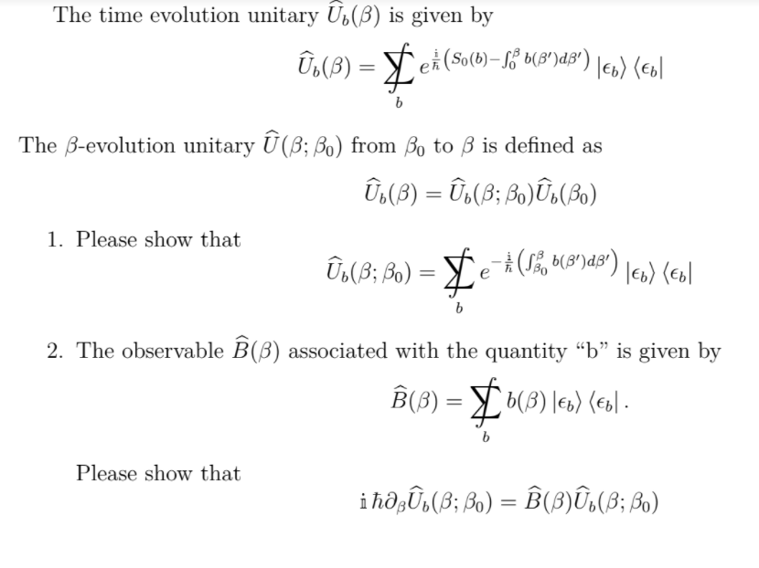 Solved The time evolution unitary U.(B) is given by ei | Chegg.com