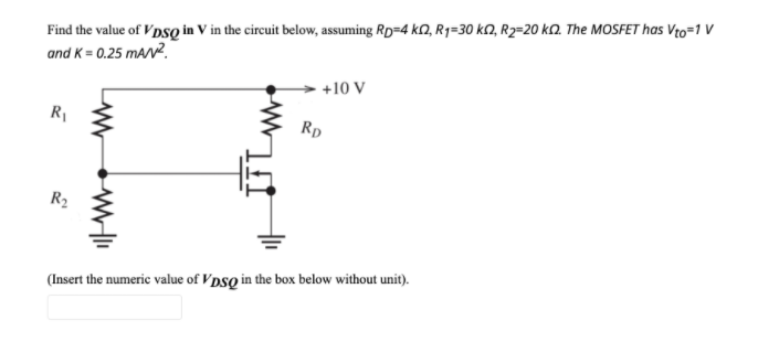 Solved Find the value of Vps in V in the circuit below, | Chegg.com