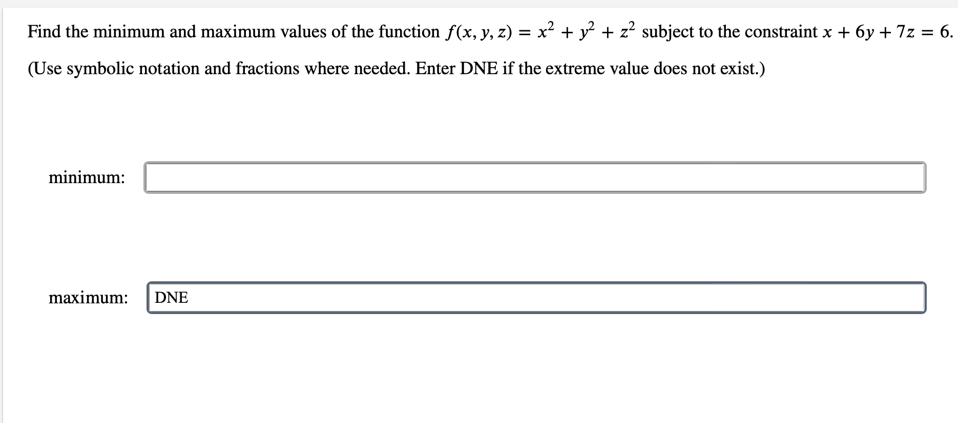 Solved Find The Minimum And Maximum Values Of The Function
