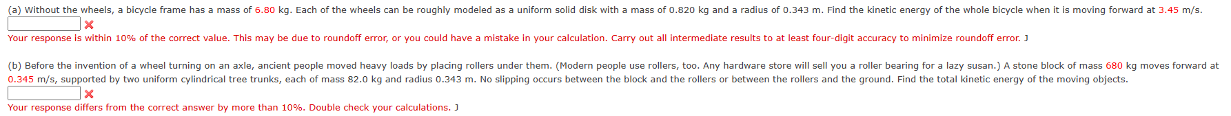 Solved Your response is within 10% of the correct value. | Chegg.com
