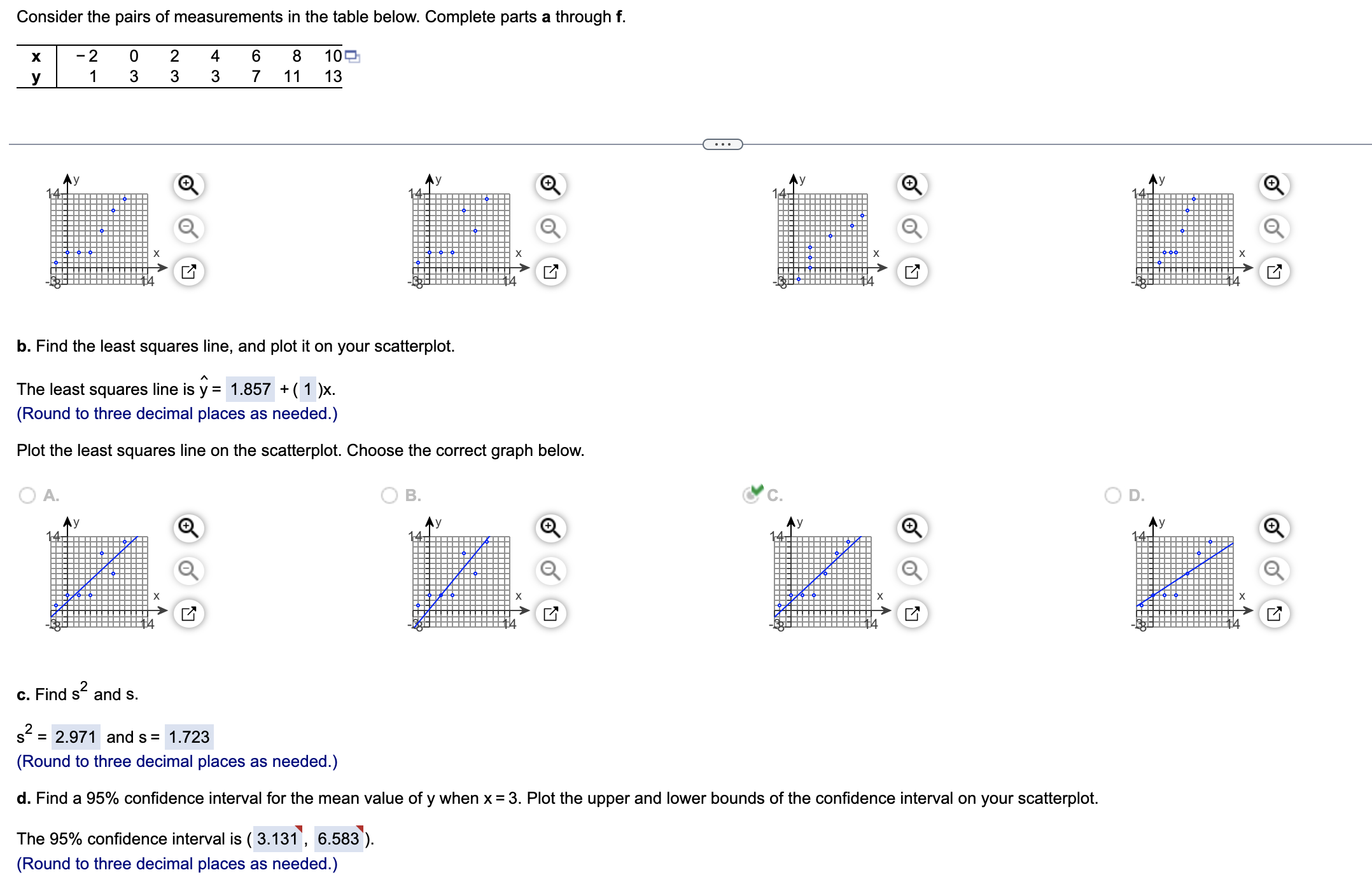 Solved Could someone please show me how to solve for D. by | Chegg.com