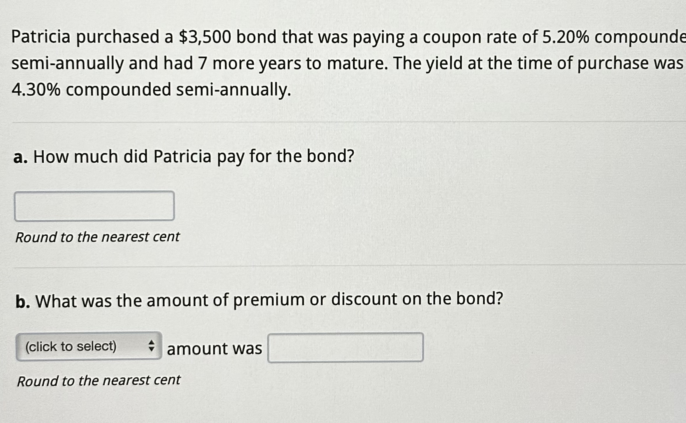 Solved A $5,000 bond that carries a 4.00% coupon rate | Chegg.com
