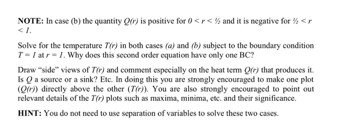 2. Heat Transfer in a Cylindrical Geometry (Poisson | Chegg.com