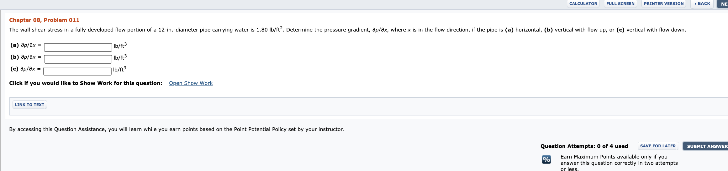 Solved CALCULATOR FULL SCREEN PRINTER VERSION 4 BACK NE | Chegg.com