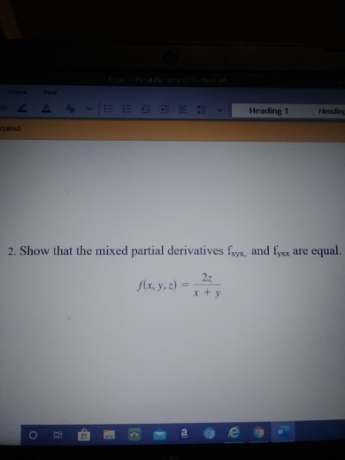 Solved _ A E Heading 1 Heading 2 Math 306 Vector Calculus | Chegg.com