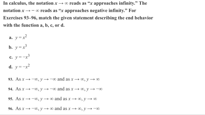 Solved In calculus, the notation x → reads as "x approaches | Chegg.com