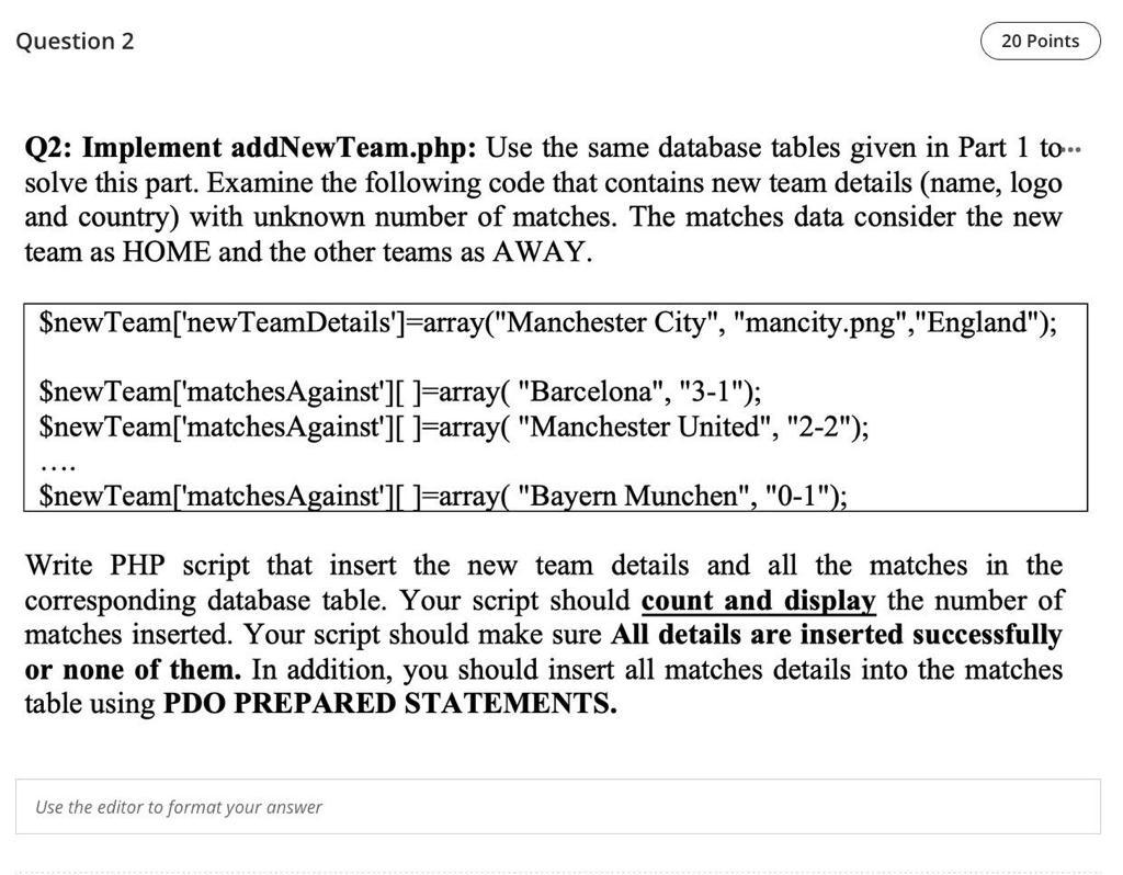 Solved Test Content Question 1 22 Points Assume you have | Chegg.com