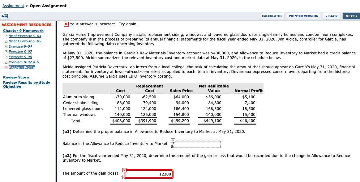 Solved Assignment > Open Assignment CALCULATOR PRINTER | Chegg.com