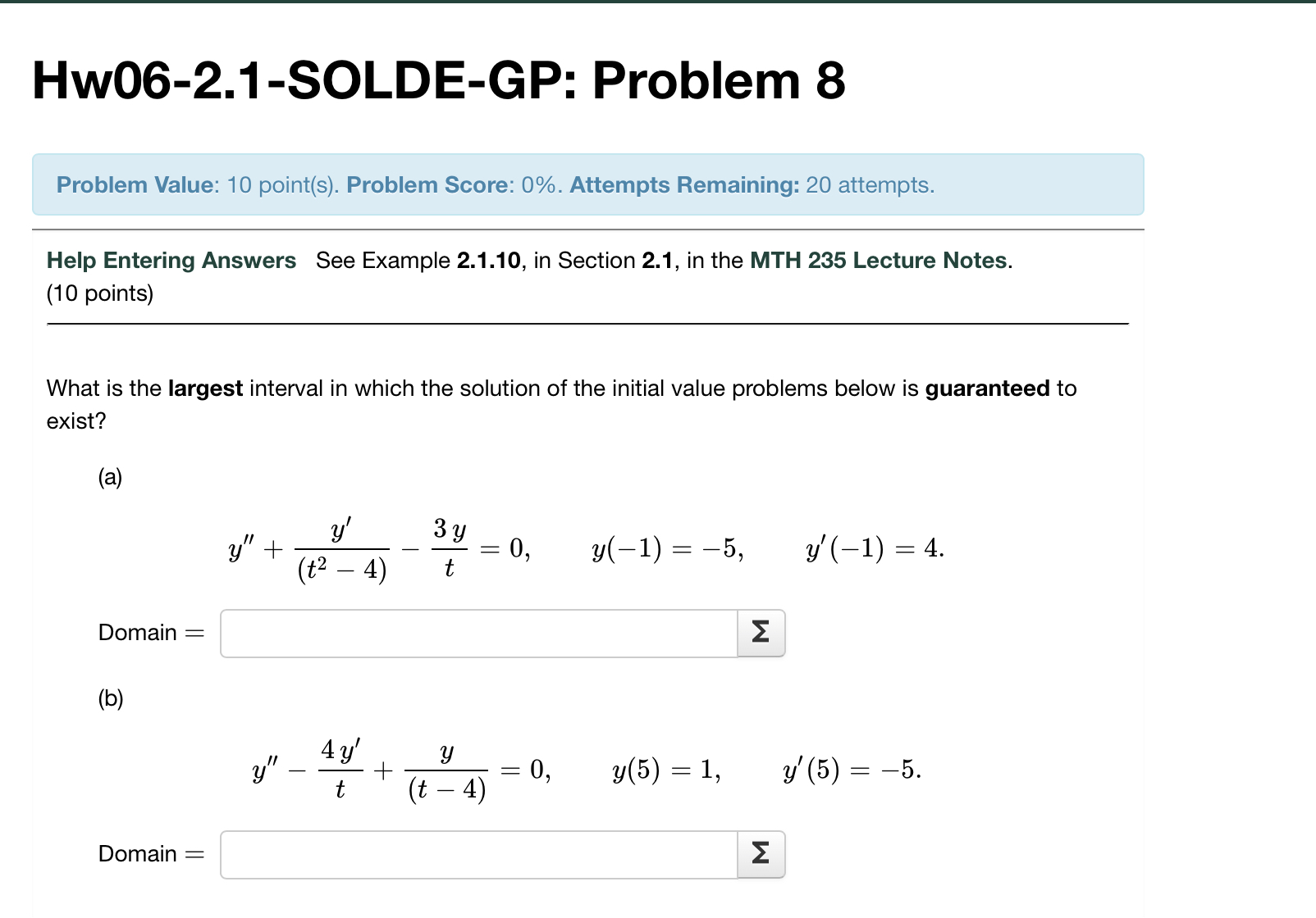 Solved Hw06-2.1-SOLDE-GP: Problem 8 Problem Value: 10 | Chegg.com