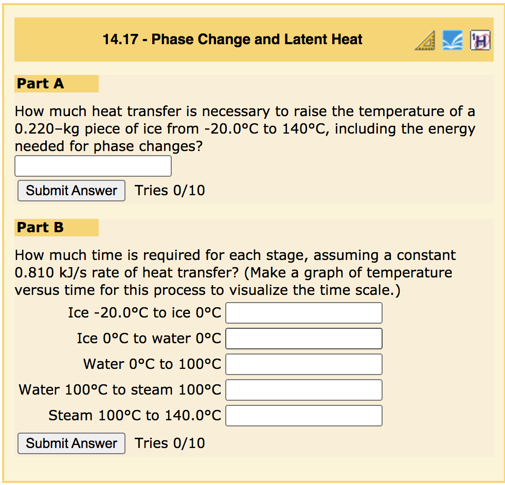 Solved 14.17 - Phase Change and Latent Heat Part A How much | Chegg.com