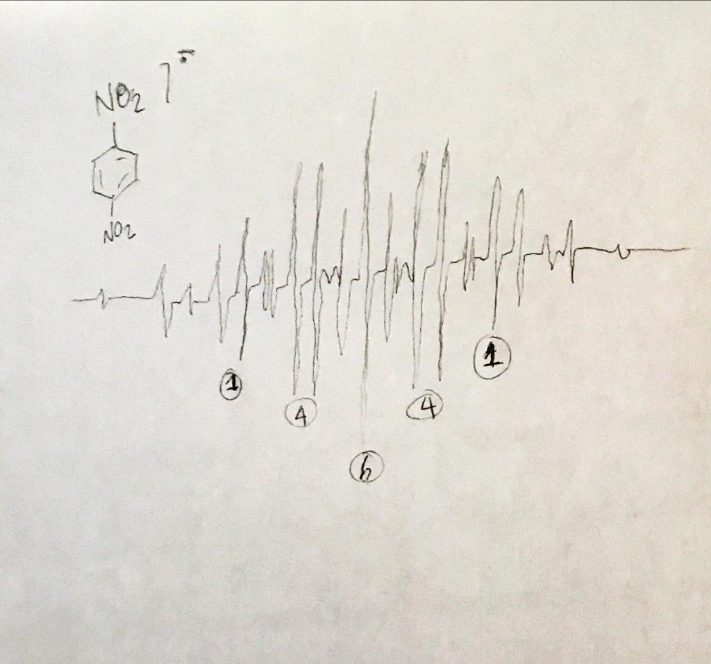 Identify the isotropic 1H and 14N hyperfine coupling | Chegg.com