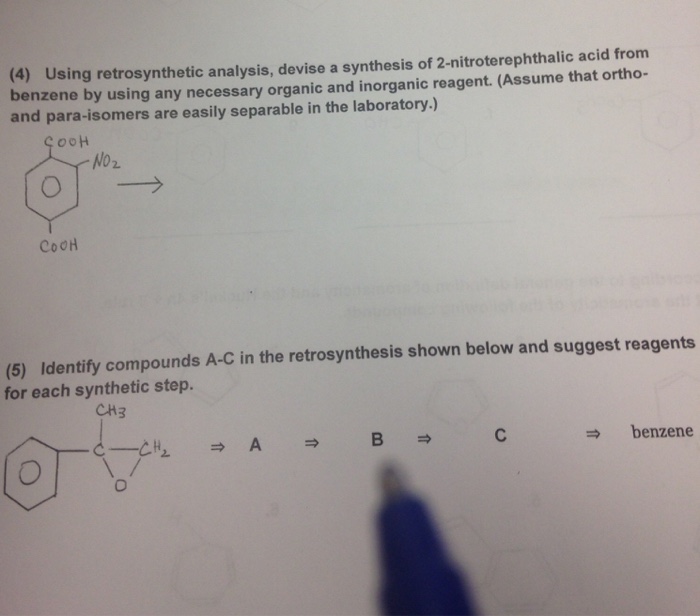 Solved Using retrosynthetic analysis, devise a synthesis of | Chegg.com