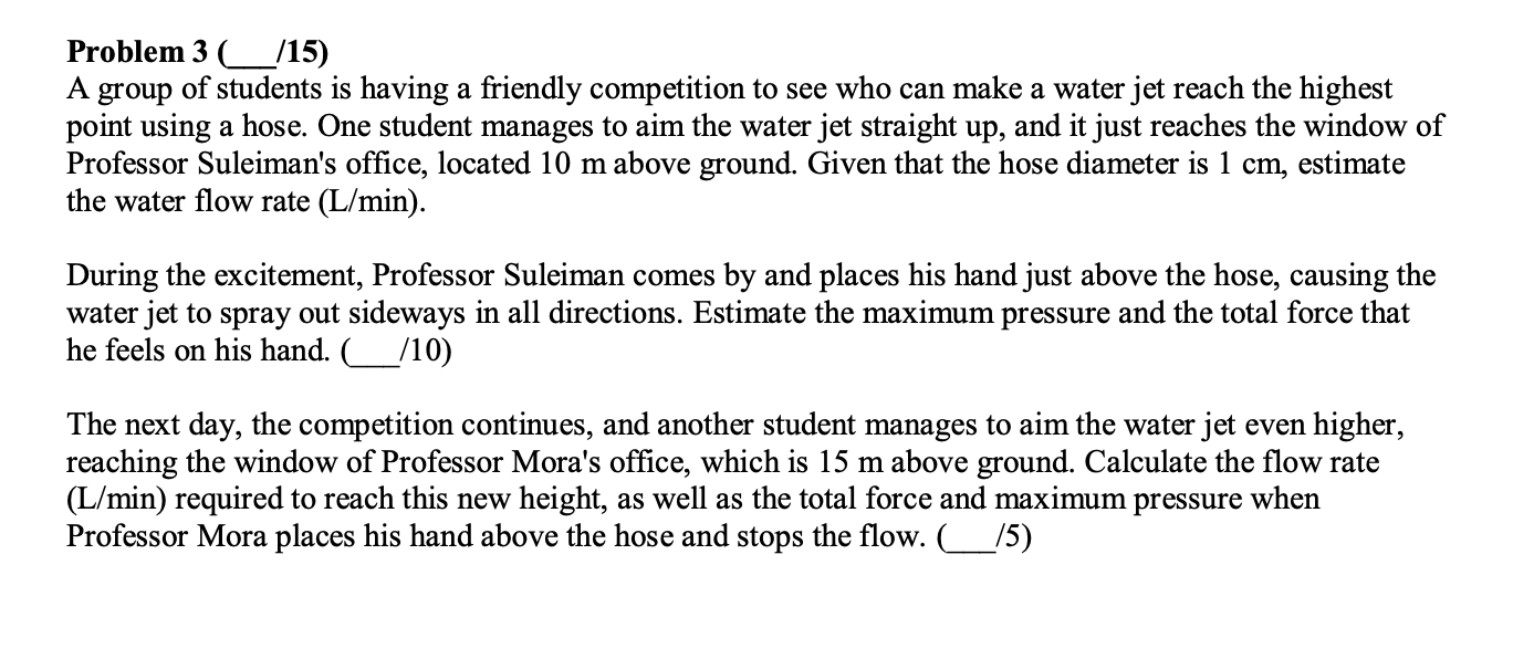 Solved Problem \( 3( \) /15)A group of students is having a | Chegg.com