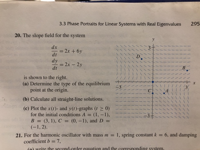 Solved 3.3 Phase Portraits for Linear Systems with Real | Chegg.com