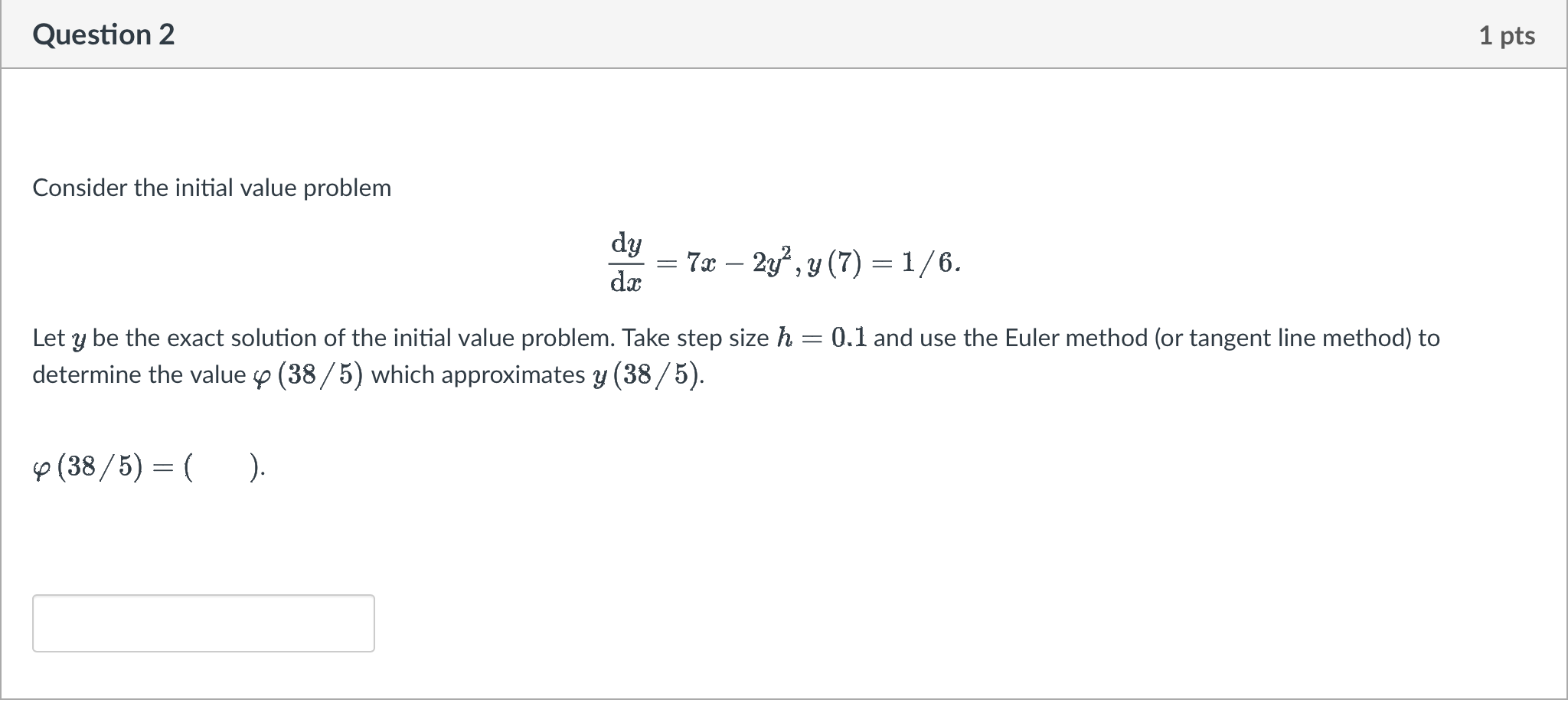 Solved Consider the initial value problem | Chegg.com