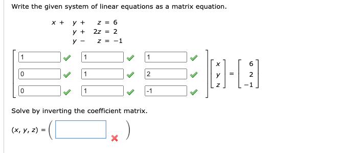 Solved Write the given system of linear equations as a | Chegg.com
