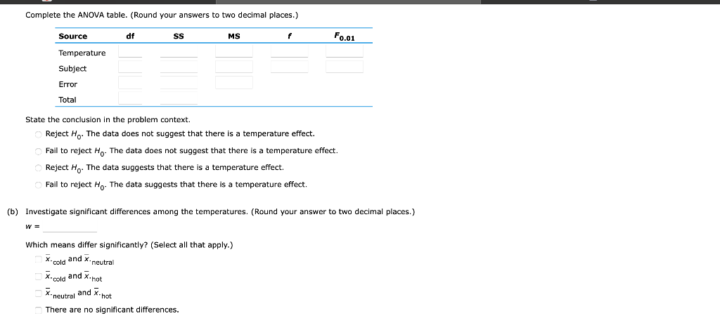 Solved a) Does temperature affect true average body mass | Chegg.com
