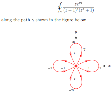 Solved Compute the integral along the path γ ﻿shown in the | Chegg.com