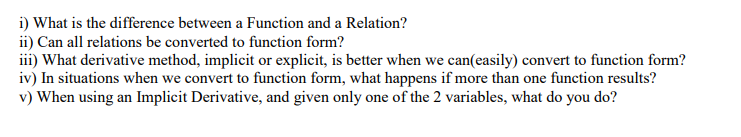 Solved i) What is the difference between a Function and a | Chegg.com