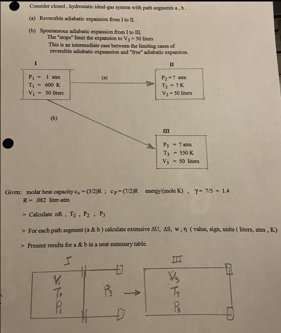 Solved Consider closed, hydrostatic ideal-gas system with | Chegg.com