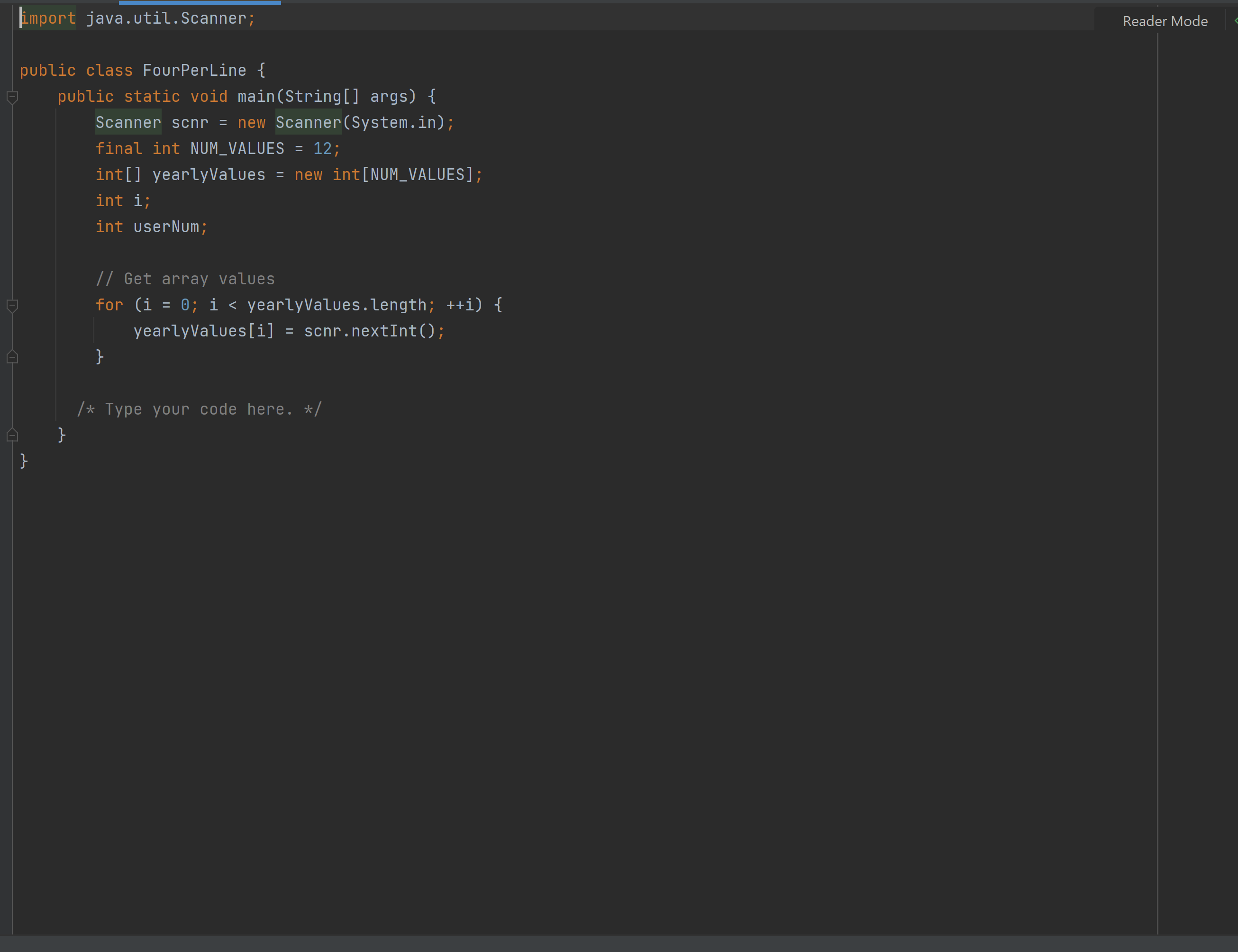 Solved 12 Values Have Been Input Into Array Yearlyvalues 5748