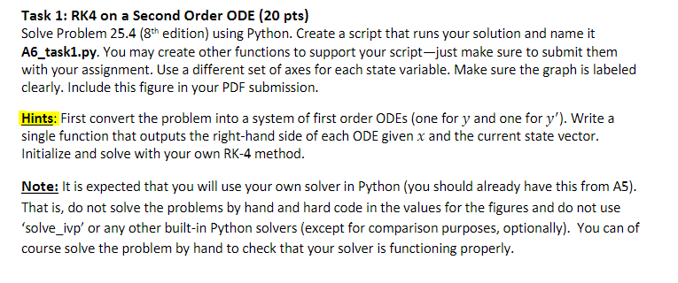 Solved 25.4 Solve the following problem with the | Chegg.com
