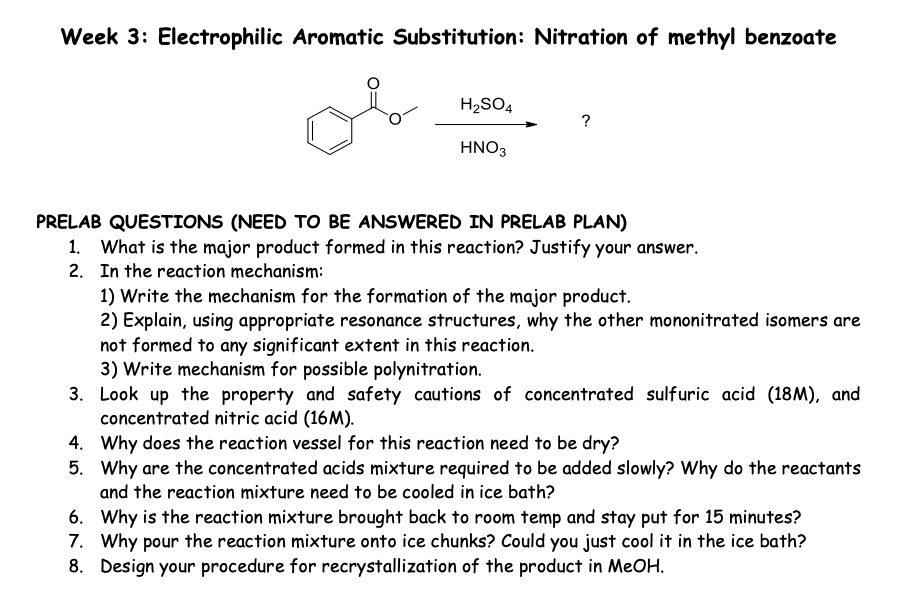 Solved Week 3: Electrophilic Aromatic Substitution: | Chegg.com