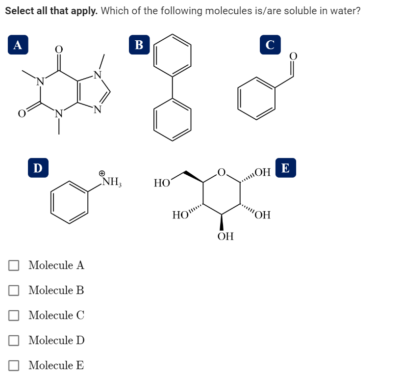 Solved Select all that apply. Which of the following | Chegg.com