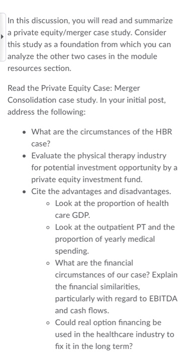 In this discussion, you will read and summarize ,a | Chegg.com