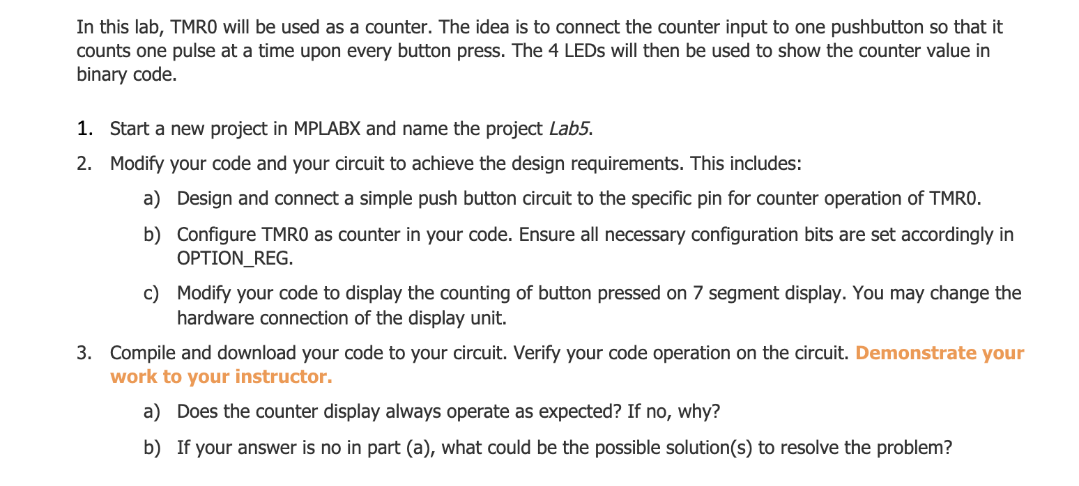 using PIC16F887 MCU the code is in assembly pic-as | Chegg.com