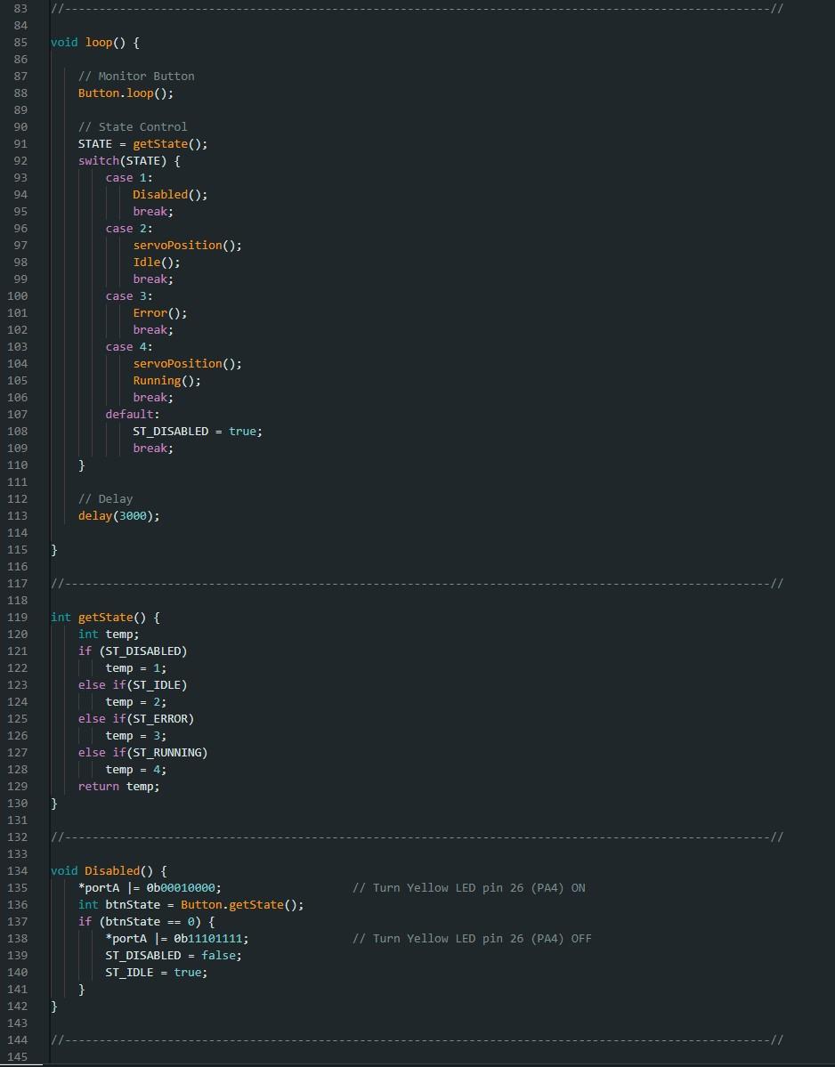 Solved Can I get help converting this Arduino code into a | Chegg.com