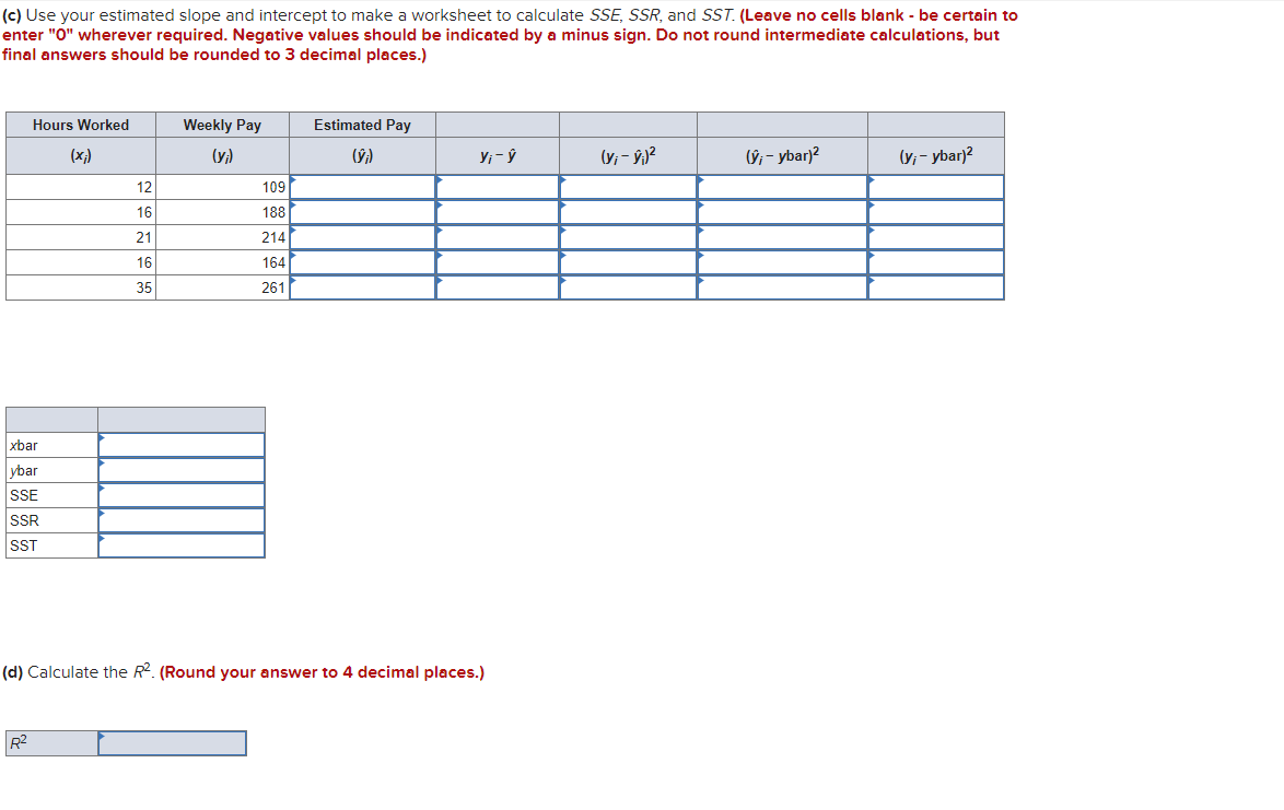 Solved (c) Use your estimated slope and intercept to make a | Chegg.com