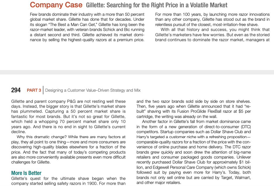 Solved 1. Based on the concept of customer value–based | Chegg.com
