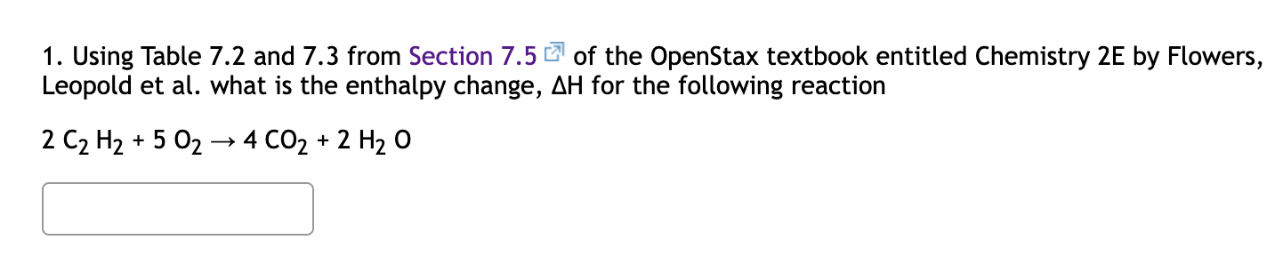 Solved 1. Using Table 7.2 and 7.3 from Section 7.5 of the | Chegg.com