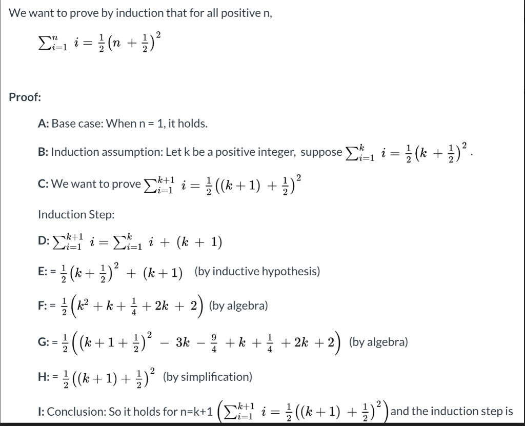 Solved We want to prove by induction that for all positive | Chegg.com