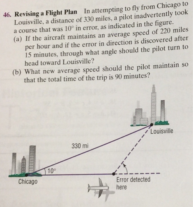 Solved 46. Revising a Flight Plan In attempting to fly from | Chegg.com