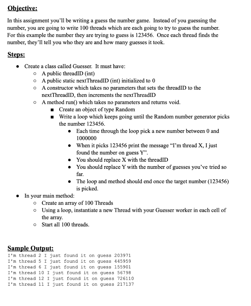 Solved Objective: In this assignment you'll be writing a | Chegg.com