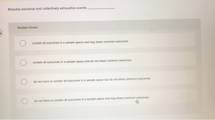 Mece Mutually Exclusive Collectively Exhaustiveexamples