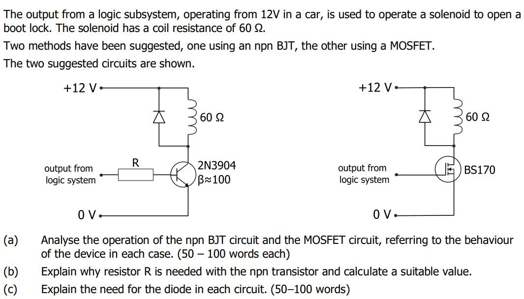 Solved The Output From A Logic Subsystem Operating From 12 0552