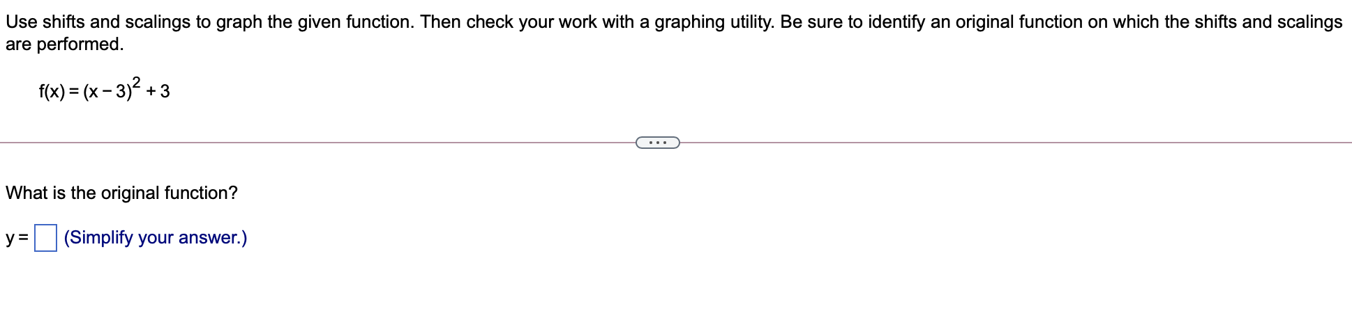 Solved Use shifts and scalings to graph the given function. | Chegg.com