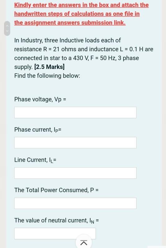 Solved Kindly enter the answers in the box and attach the | Chegg.com