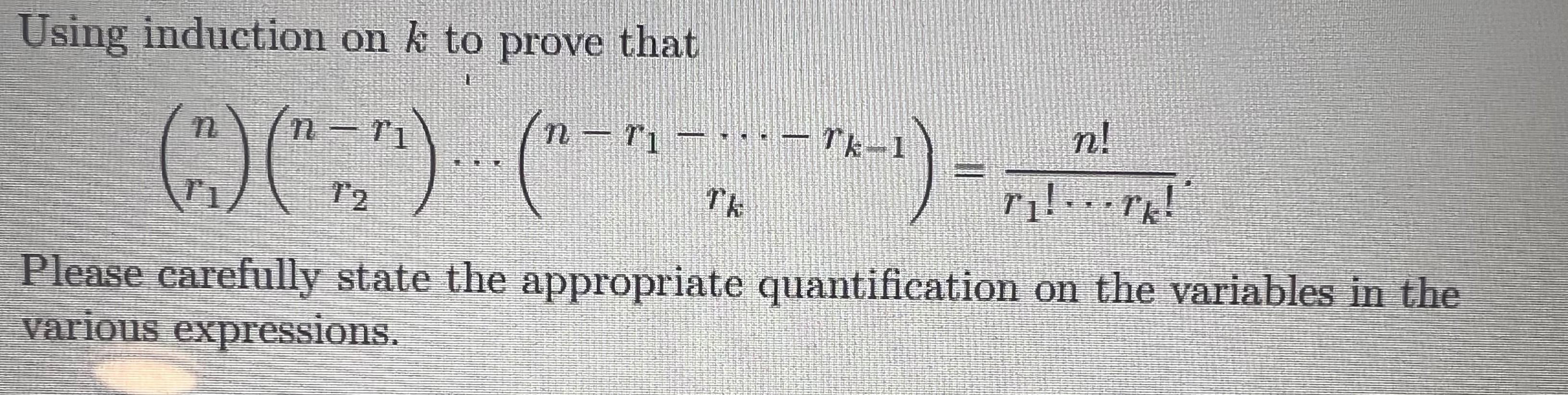Solved Using induction on k to prove that | Chegg.com