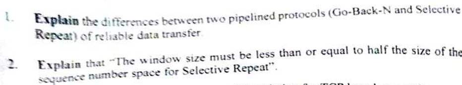 Solved 1. ﻿Explain the differences between two pipelined | Chegg.com