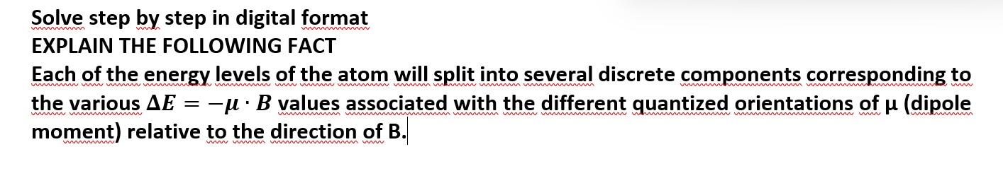 Solved Solve step by step in digital format EXPLAIN THE | Chegg.com