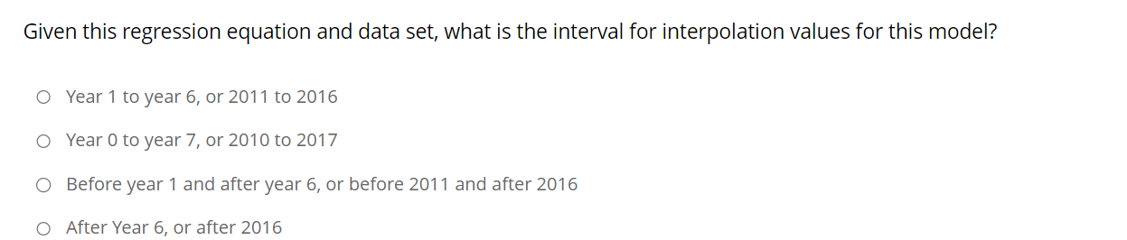 Solved Given the following regression equation and data set, | Chegg.com