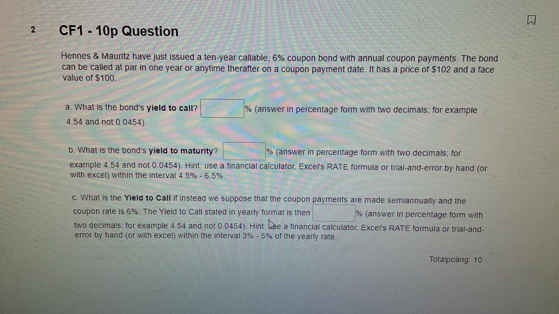 Solved B 2 CF1 - 10p Question Hennes & Mauritz have just | Chegg.com