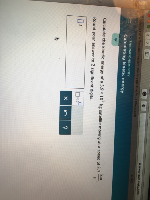 Solved Solving For A Gaseous Reactant The Airbags That Pr... | Chegg.com