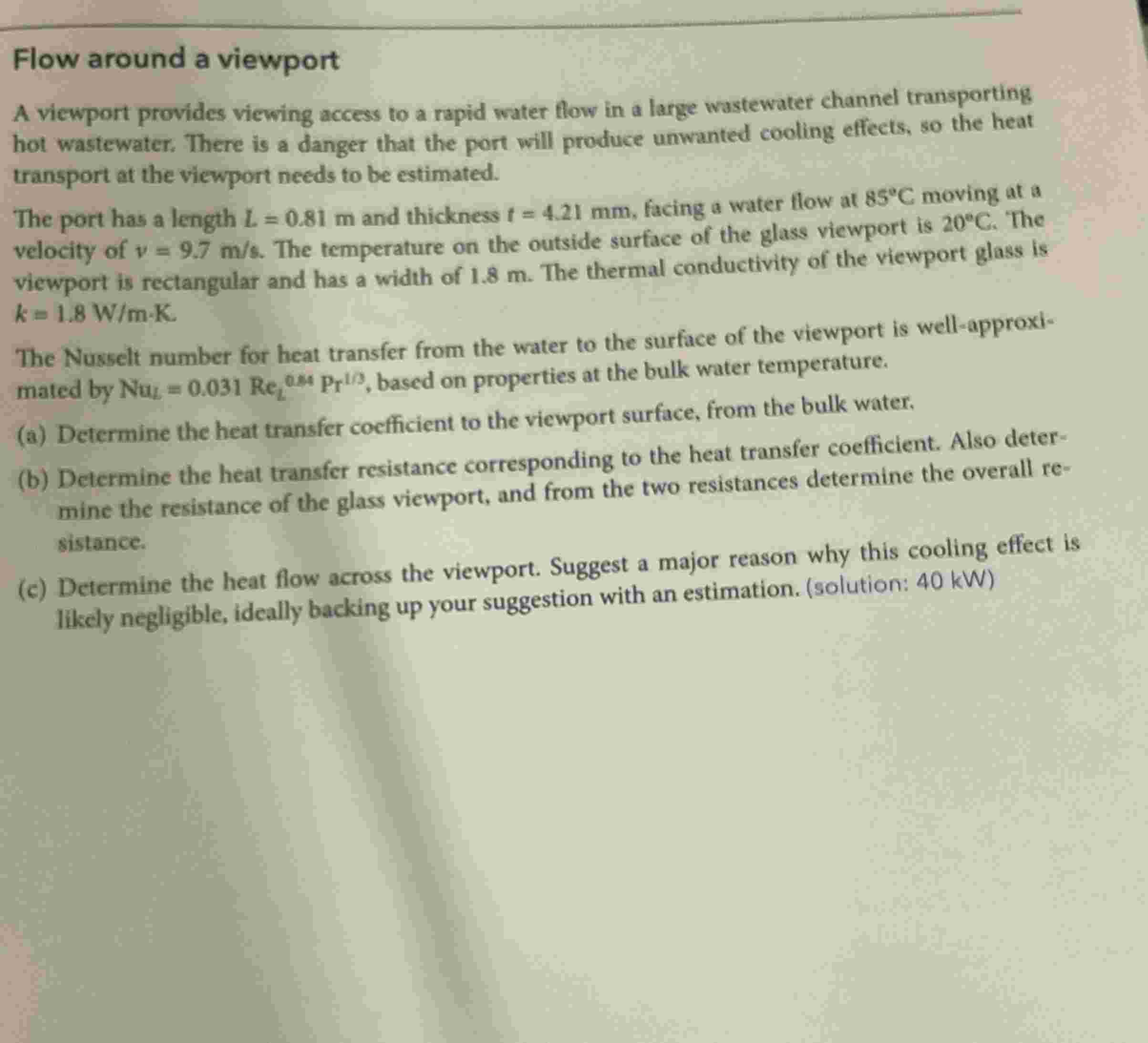 Solved Flow Around A Viewporta Viewport Provides Viewing