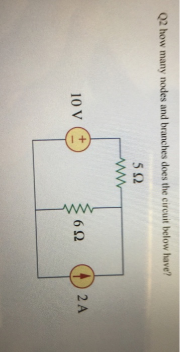 Solved How many nodes and branches does the circuit below | Chegg.com