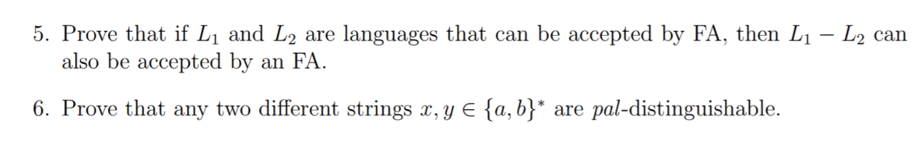 Solved 5. Prove that if Lị and L2 are languages that can be | Chegg.com